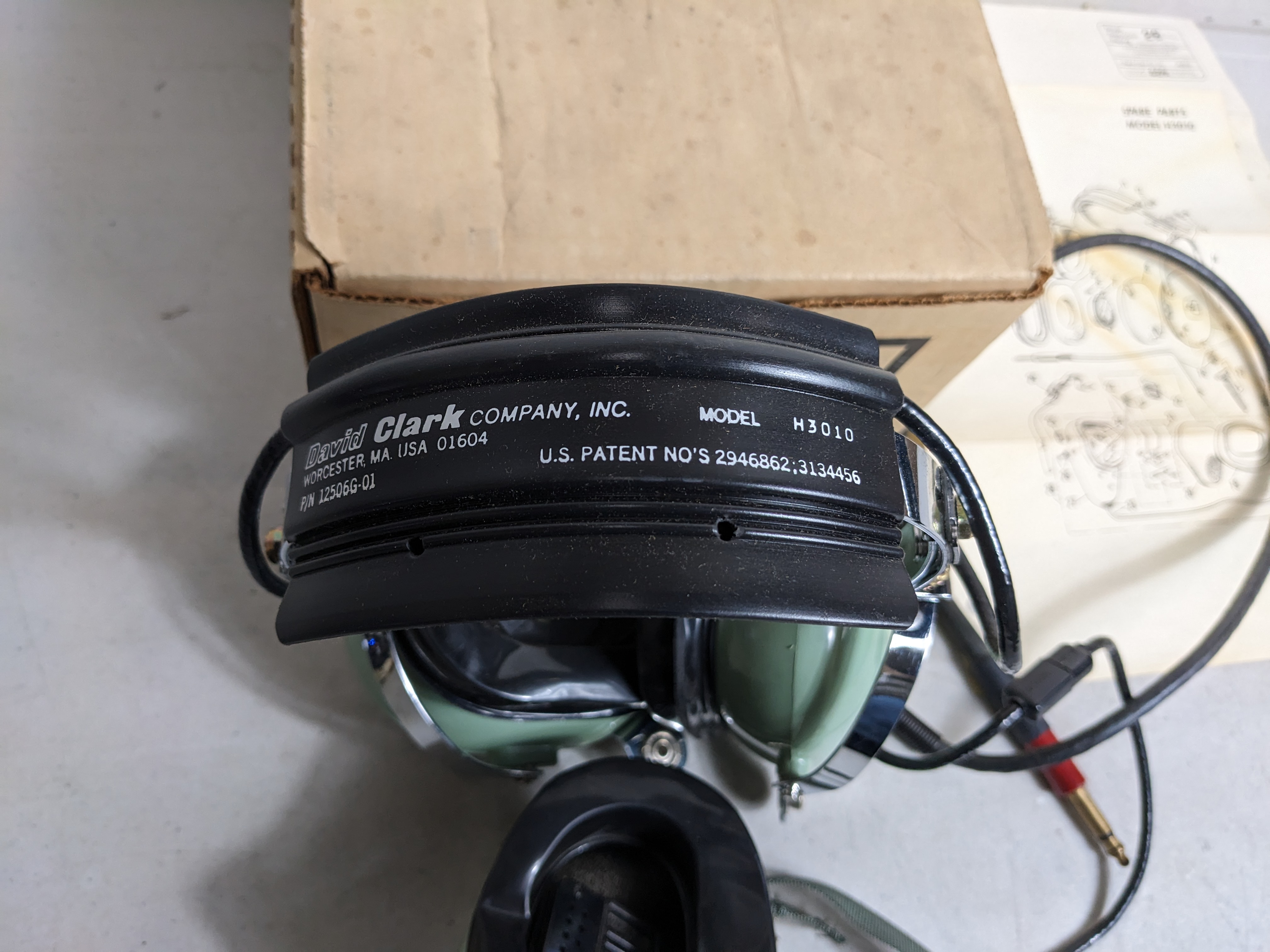 David Clark H3010 Headset with Noise Shield Carbon Microphone